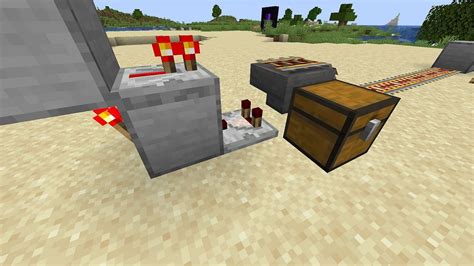 How To Make Automatic Hopper Minecart Unloader In Minecraft