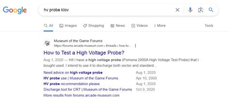 Hv Probe Museum Of The Game® And International Arcade Museum® Forums