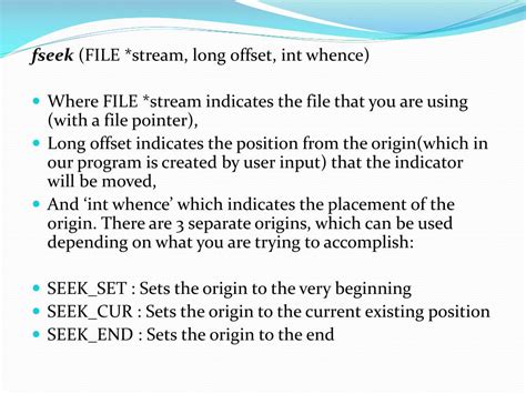 Ppt Fseek And Eof End Of File Powerpoint Presentation Free Download Id2450813