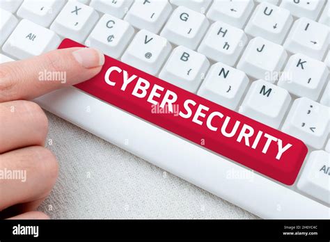 Handwriting Text Cyber Security Business Concept Protect A Computer System Against Unauthorized