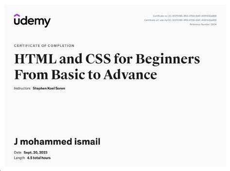 Mohammed Ismail On Linkedin Html And Css For Beginners From Basic To