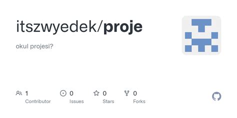 Github Itszwyedekproje Okul Projesi