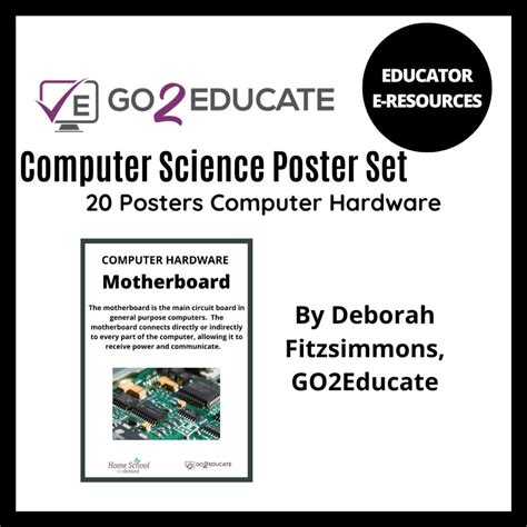 Poster Pack Computer Science Hardware GO2Educate Poster Pack Computer Science Hardware GO2Educate