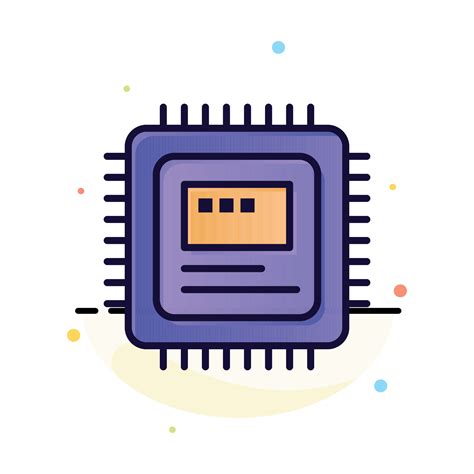 Cpu Storage Computer Hardware Abstract Flat Color Icon Template Vector Art At Vecteezy
