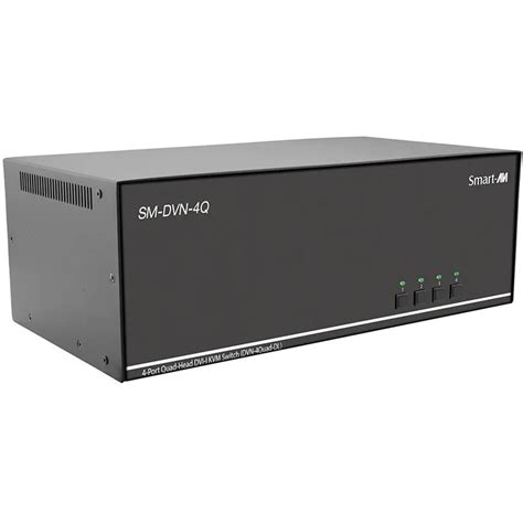 Smart Avi Sm Dvn 4q 4 Port Quad Head Dvi Kvm Switch Sm Dvn 4q S