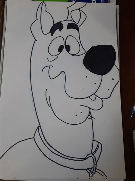First Time Drawing Scooby Doo Rscoobydoo