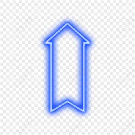 파란색 손으로 그린 화살표 방향 테두리 일러스트 네온 화살표방향키포인트 Png 일러스트 무료 다운로드 Lovepik