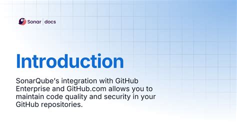 Introduction Sonar Documentation
