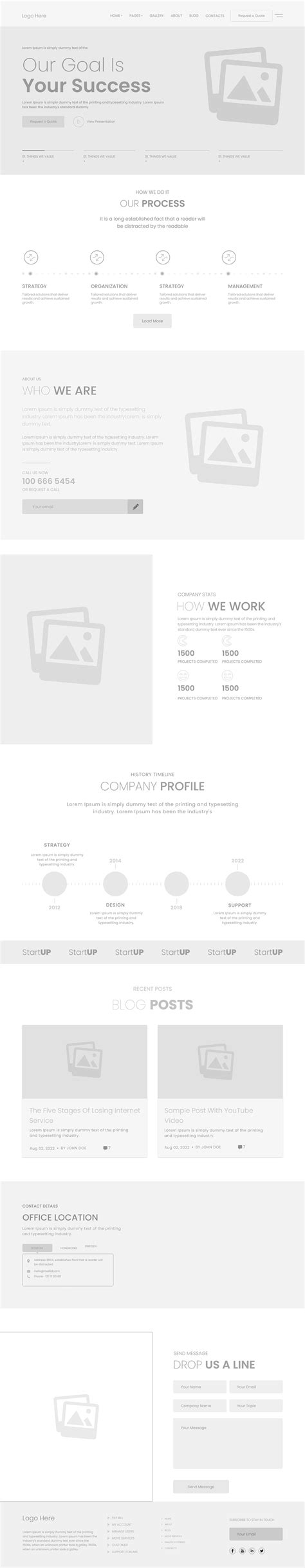 website template design on behance