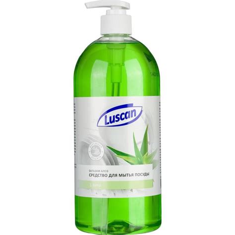 Средство для мытья посуды Luscan Бальзам-Алоэ 1 л - купить с доставкой ...