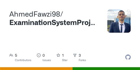 Github Ahmedfawzi98examinationsystemproject