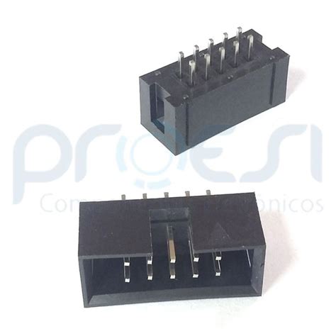 Conector Header 10 Vias Sem Trava 180°