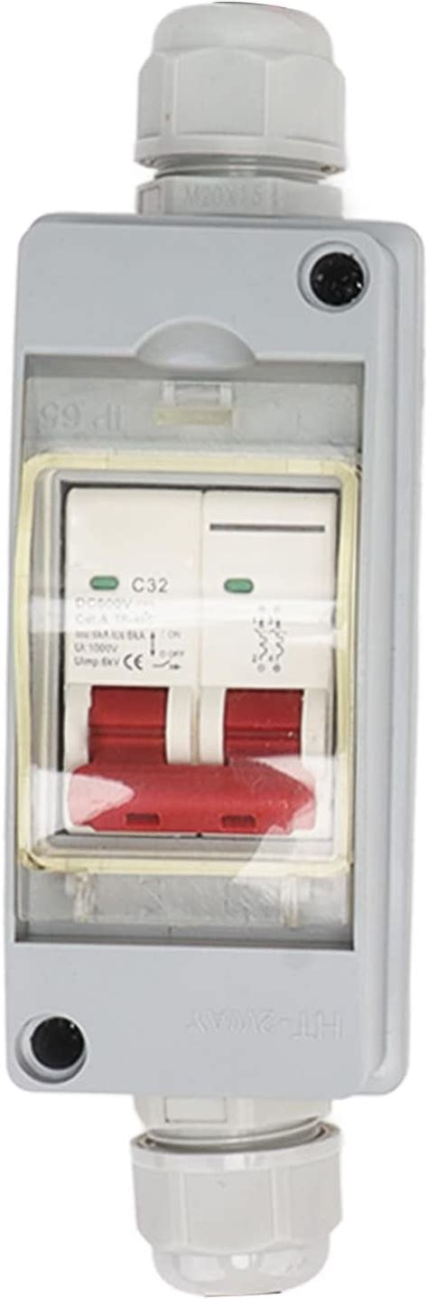 Circuit Breaker Mcb 2p Dc 500v 32a 1 String Input Output Dc Disconnect Switch With Ip65
