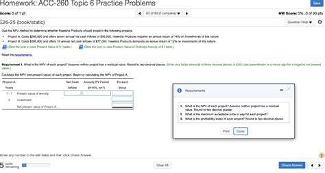 Solved Homework Acc 260 Topic 6 Practice Problems Save