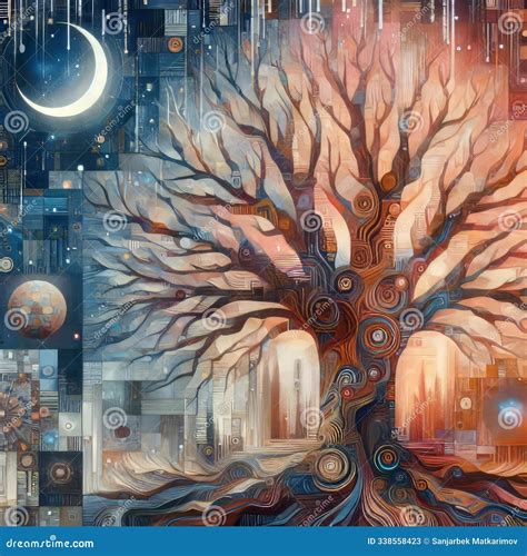 Ascii Tree Rings Tree Rings Represented By Concentric Ascii Pat Strange Old Royalty Free Stock