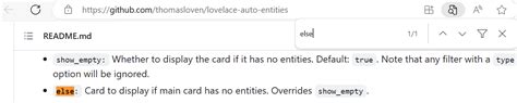 auto entities card how to display another card when no results are found in the initial