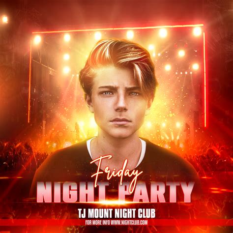 Party Flyer Social Media Post Template Free Download Behance