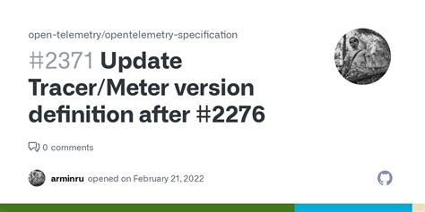 Update Tracermeter Version Definition After 2276 · Issue 2371 · Open