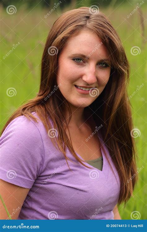 Pretty Young College Girl Stock Image Image Of College 20074413