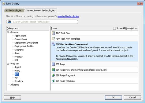 ADF Declarative Component Example Java Code Geeks
