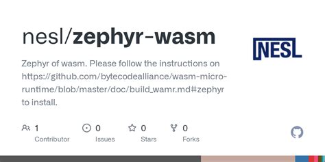 Github Neslzephyr Wasm Zephyr Of Wasm Please Follow The