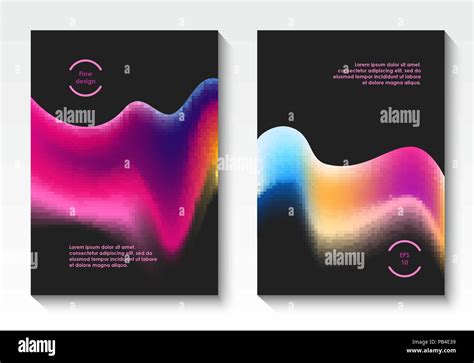 Flow Design Vector Covers Stock Vector Image And Art Alamy