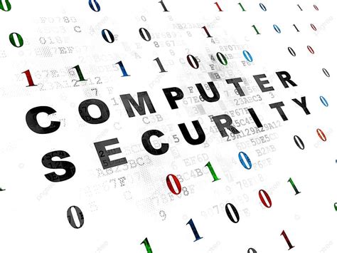 Safety Concept Computer Security On Digital Background Black Digital