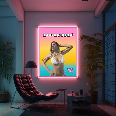 Gta Vi Poster Gta Lucia Poster Gta 6 Poster Gta Wall Art Tom Petty