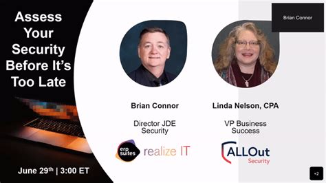 Assess Your JDE Security Before It S Too Late Video On Demand