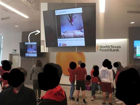 Monitors Were Hooked Up To An App That Allowed Them To Present Images R Funny