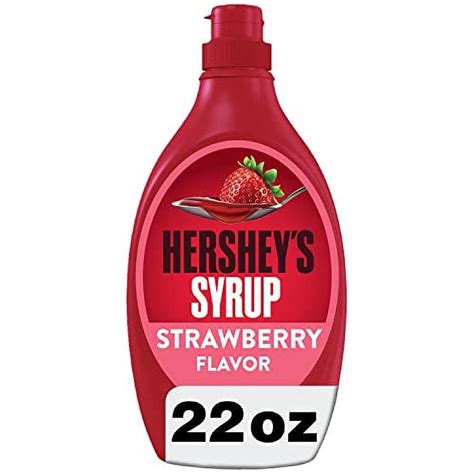 Hersheys Strawberry Syrup Bottle 22 Oz