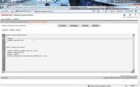 Crear Usuario Y Tablas Oracle Youtube