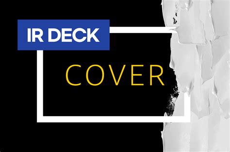 스타트업 Ir 표지의 정석 프레젠테이션 컨설팅 전문기업 위너스피티 Ir Deck