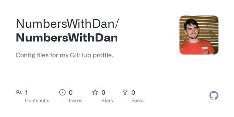 Github Numberswithdannumberswithdan Config Files For My Github Profile