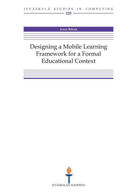 Mobile Learning Framework Pdf