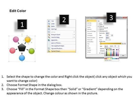 Linear Abstraction Of Concepts Using Circular Boxes Cycle Flow Process PowerPoint Slides