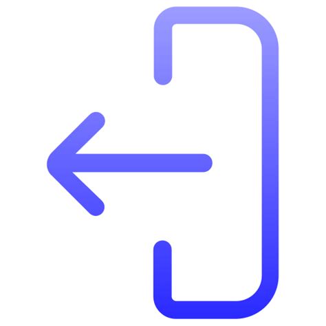 Exit Generic Gradient Outline Icon