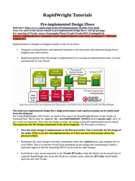 rapidwright tutorials 3 odt pdf field programmable gate array routing