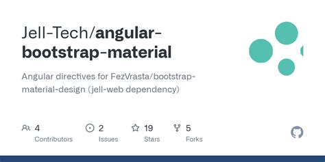 GitHub Jell Tech Angular Bootstrap Material Angular Directives For
