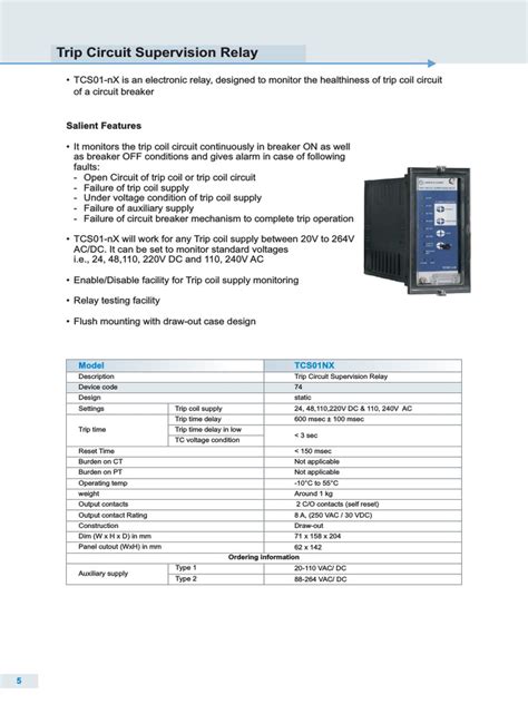 Trip Circuit Supervision Relay Tcs Pdf Relay Alternating Current