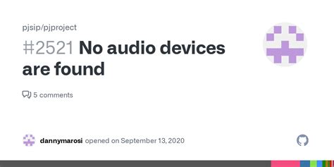No Audio Devices Are Found · Issue 2521 · Pjsippjproject · Github