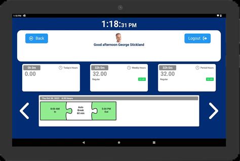 Face Recognition Time Clock App Timetrak