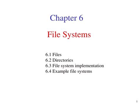 Ppt Efficient File System Implementation Strategies And Performance