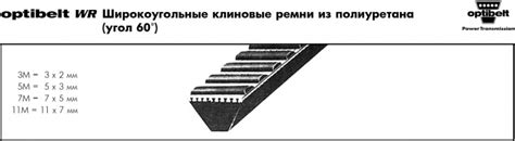 Купить ремень Optibelt Wr со склада в Москве