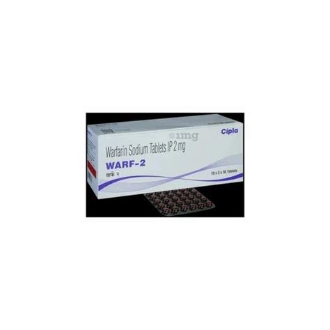 Warf 2 Tablet At ₹ 180stripe Coumadin In Nagpur Id 2851626468173
