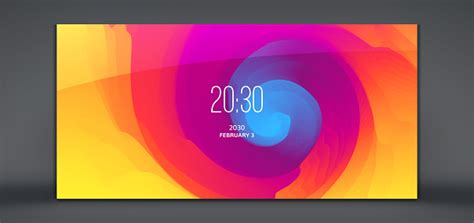 모바일 애플 리 케이 션을 위한 현대 잠금 화면 최신 유행 그라디언트와 추상적인 배경입니다 광고 마케팅 프리 젠 테이 션에 사용할 수 있습니다 벡터 일러스트입니다 3차원