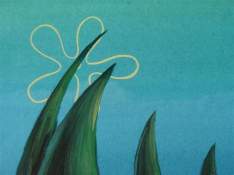 Cel Clouds Original Background Animation Spongebob Art