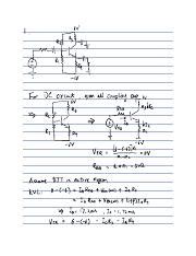 HW Solution Pdf N L B R NII III W For DC Circuit Gv T I Open All Coupling Cap W Rz Aft RI L