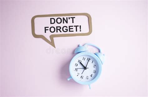 don t forget notice reminder words graphic stock image image of diary