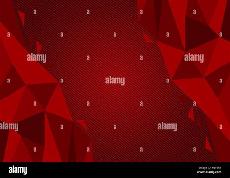 Red Color Polygon Abstract Background Modern Design Vector Illustration With Copy Space Stock